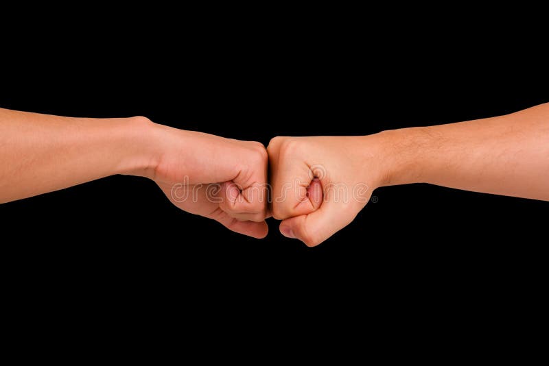 Faust zur Faust stockbild. Bild von zeichen, sicherheit - 17156099