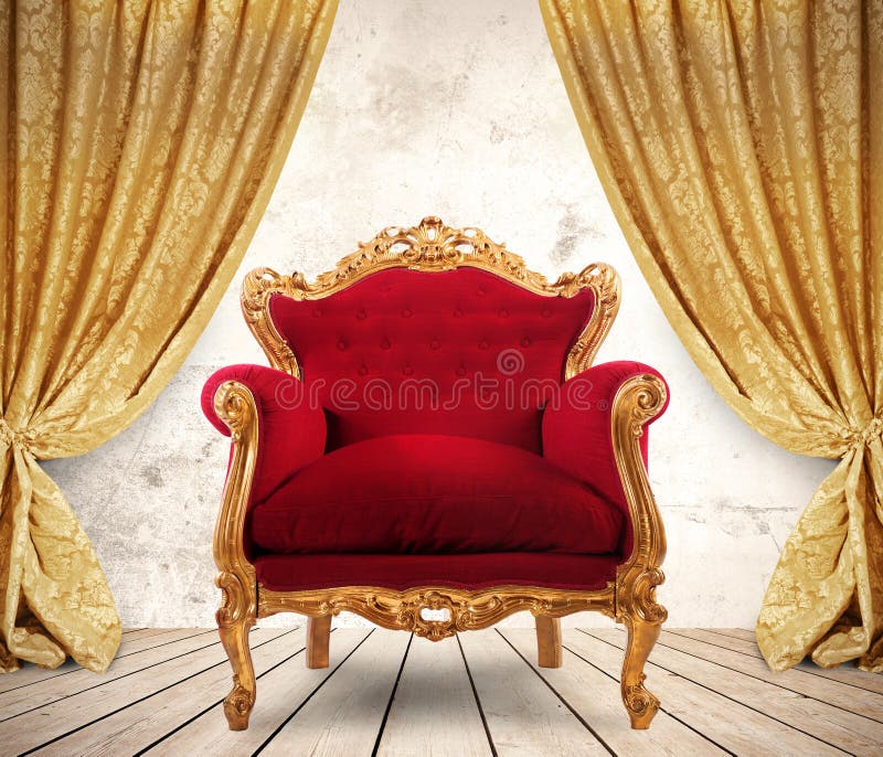 Fauteuil royal photo stock. Image du luxueux, confort - 57057834