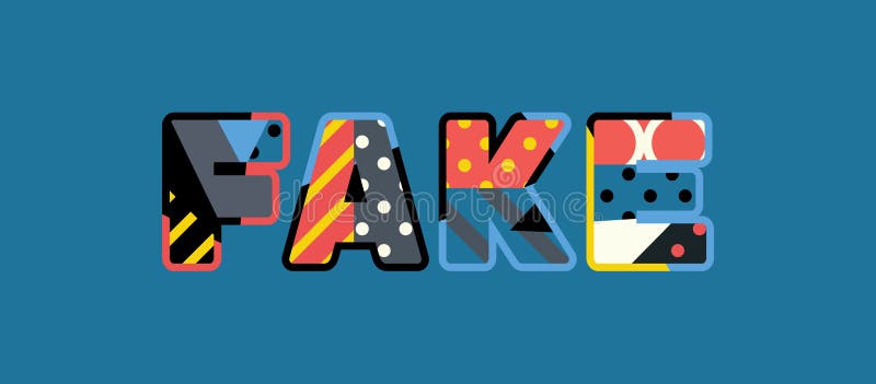 Faux Concept Word Art Illustration Illustration de Vecteur ...