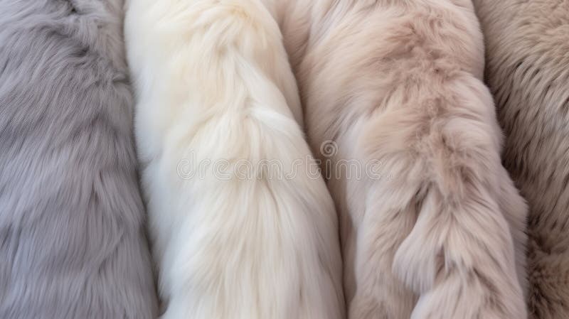 Faux Fur Material with Snug Texture Stock Illustration - Illustration ...