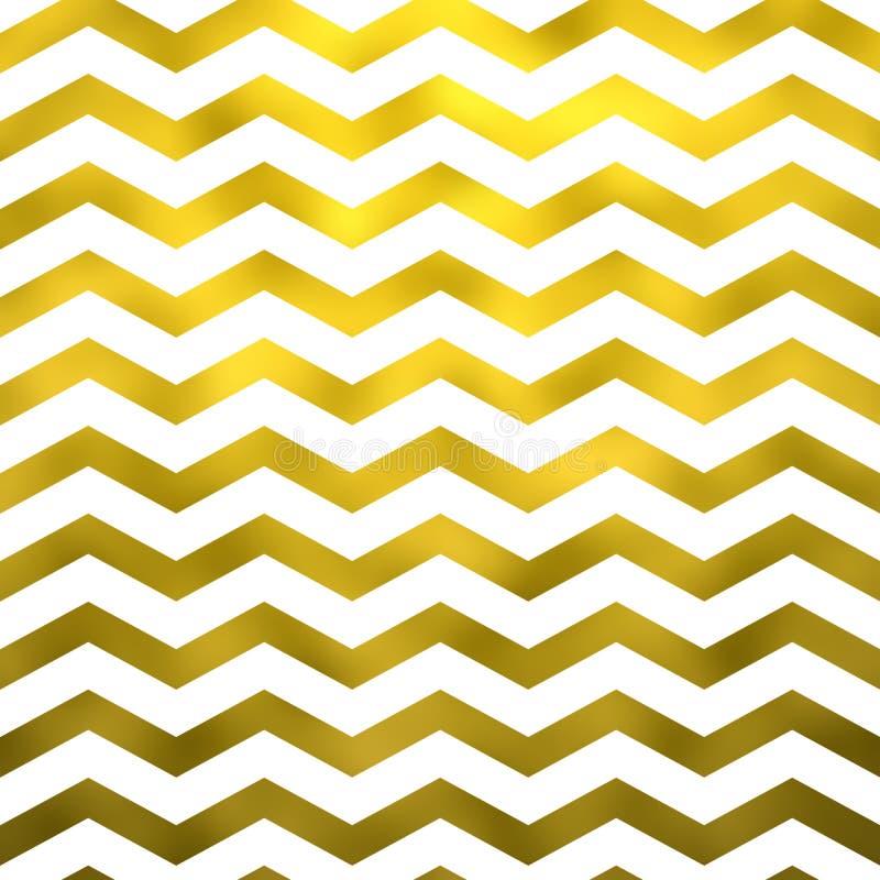 Metallic Gold Chevron