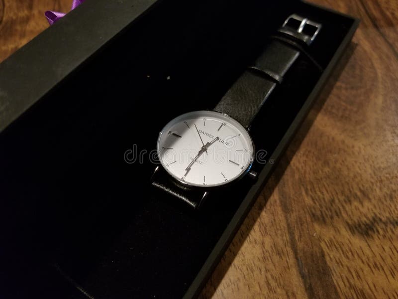 Faux Leather Daniel Philip Wrist Watch Editorial Stock Photo - Image of ...