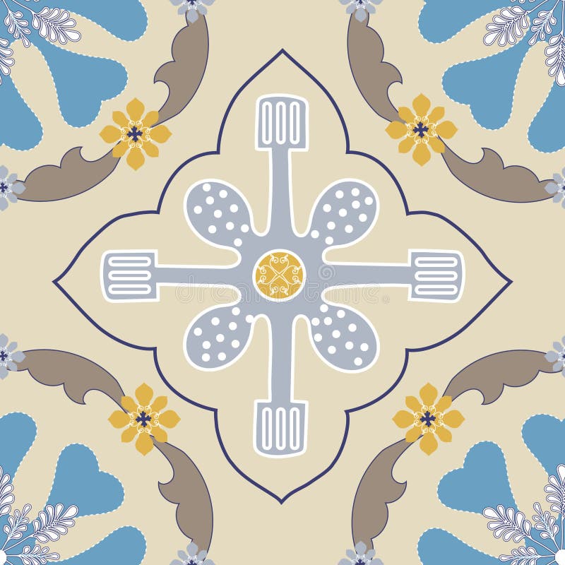 Faux Tile Designs, Architectural Details and Kitchen Iconography To ...