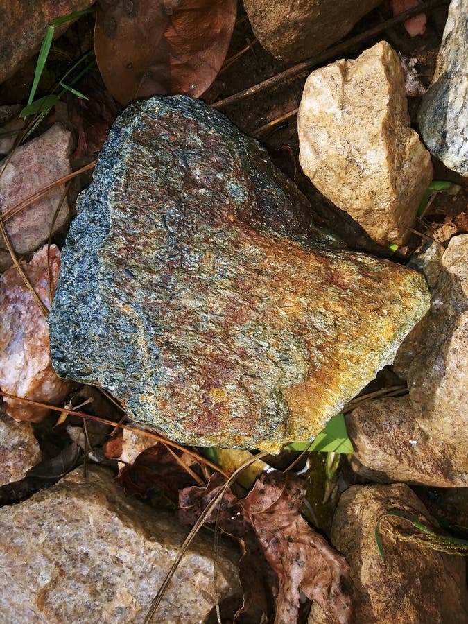 Fav Rock, Beautiful Gem, Phosphate Rust Stock Photo - Image of ...