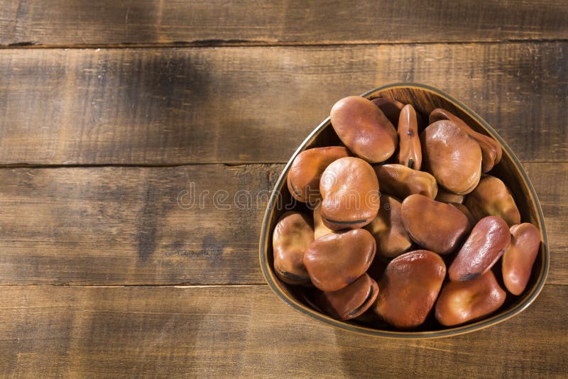 Fava Brown Dried Beans - Vicia Faba L Stock Image - Image of healthy ...