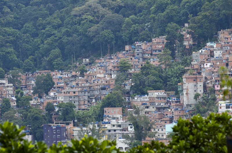 Favela Slums in Rio De Janerio, Brazil Stock Image - Image of homeless ...
