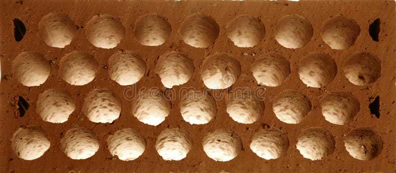 Favo De Mel Redondo Dos Furos Da Argila Dado Forma Imagem de Stock ...