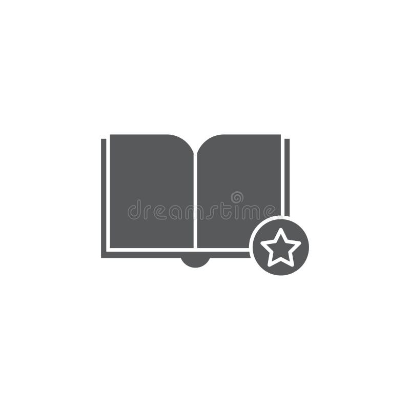 Favorite Book Vector Icon on White Background. Flat Vector Favorite ...
