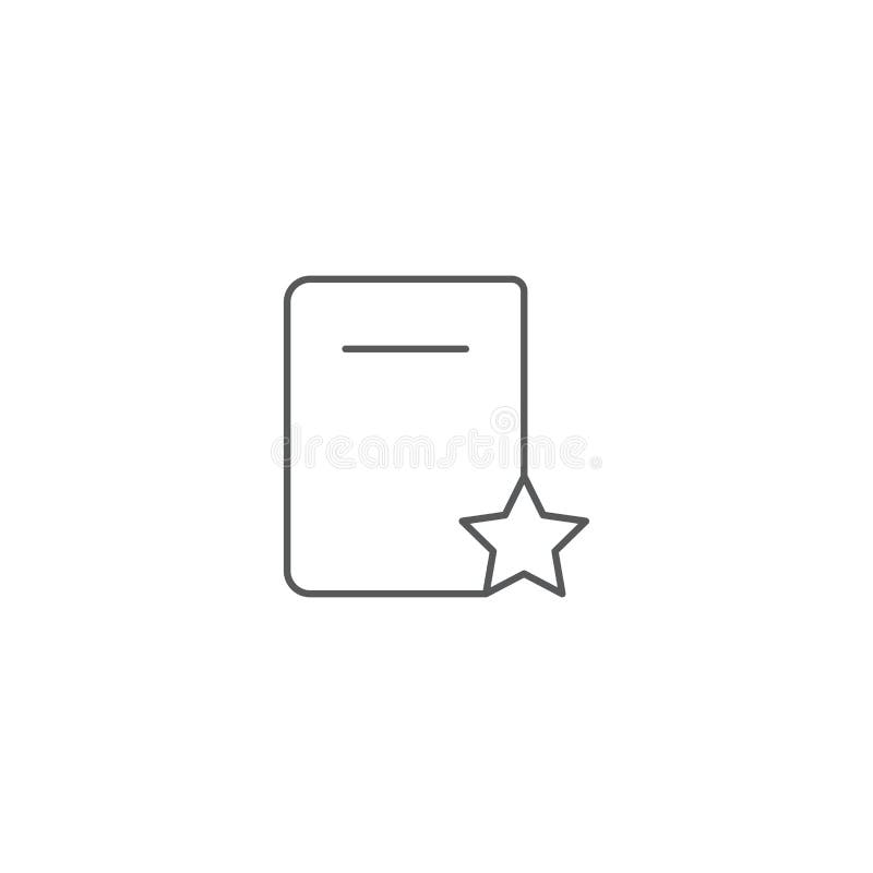 Favorite Book Thin Line Icon. Heart with Book Vector Illustration ...