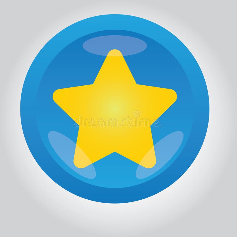 Favorite Button. Vector Illustration Decorative Design Stock Vector ...