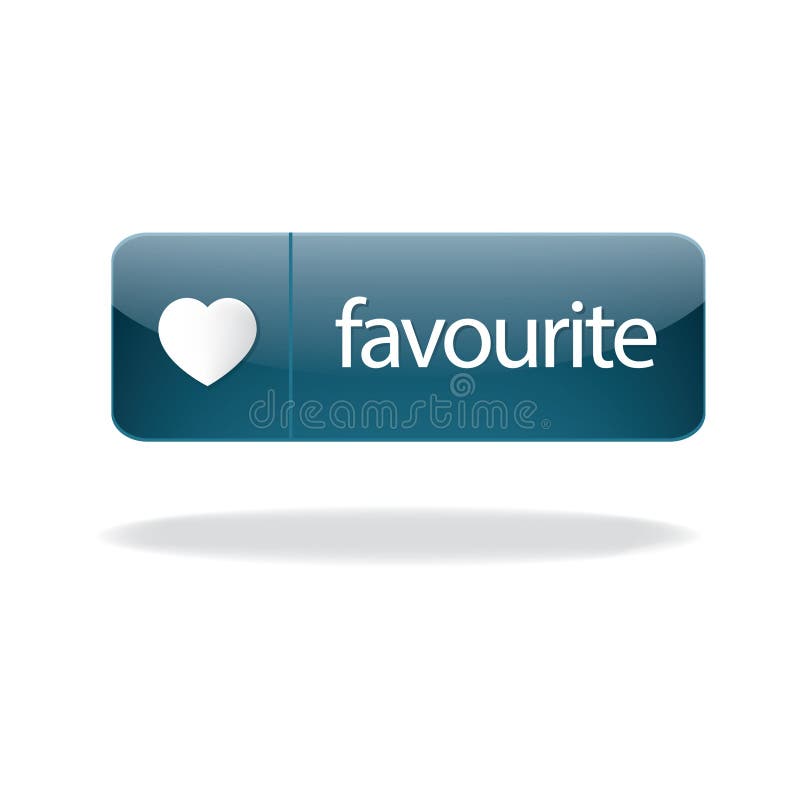Favorite Button. Vector Illustration Decorative Design Stock Vector ...