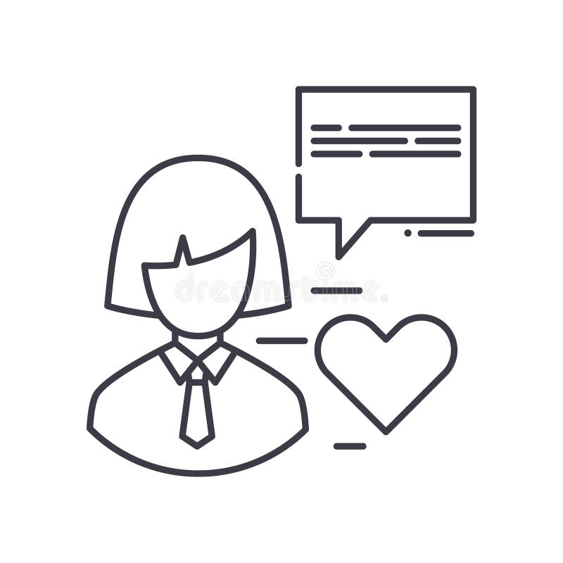 Client Appreciation Linear Icons Set. Gratitude, Recognition ...