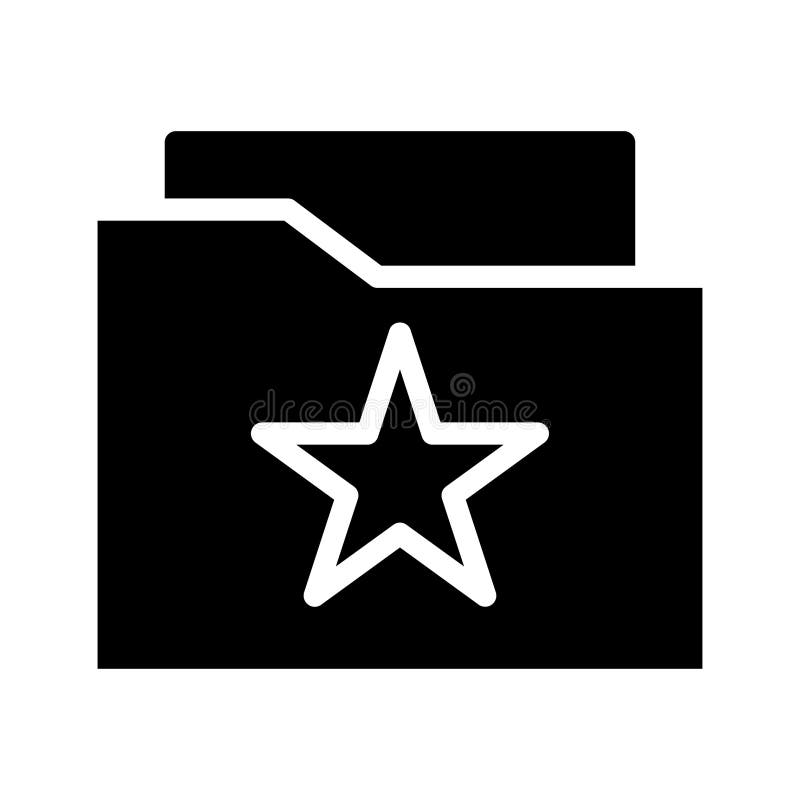 Favorite Folder Icon. Concept of Bookmark, Important, and Favorite ...