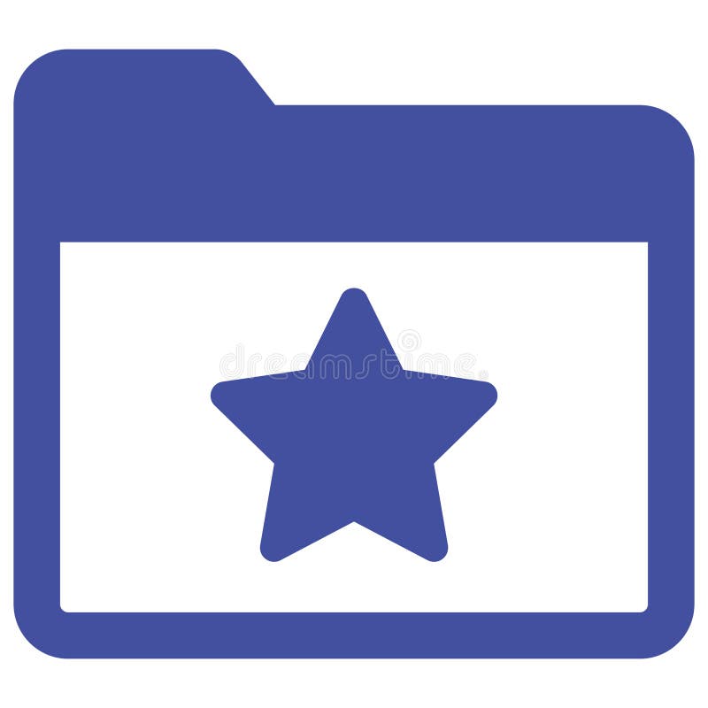 Favorite Folder Isolated Vector Icon Which Can Easily Modify or Edit ...