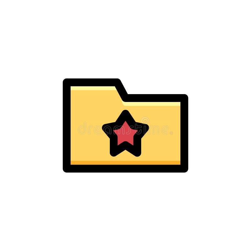 Favorite Folder Icon Concept Stock Illustrations – 628 Favorite Folder ...