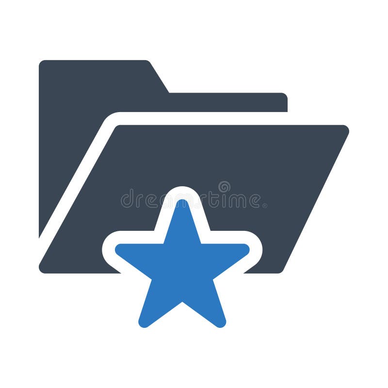 Favorite Folder Icon Concept Stock Illustrations – 628 Favorite Folder ...