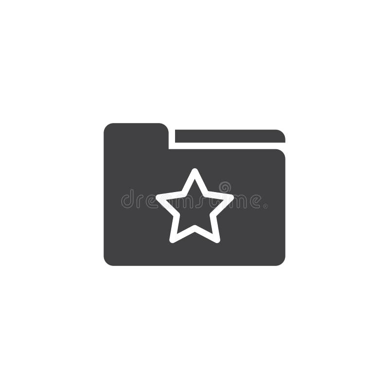 Favorite Folder Icon Concept Stock Illustrations – 628 Favorite Folder ...