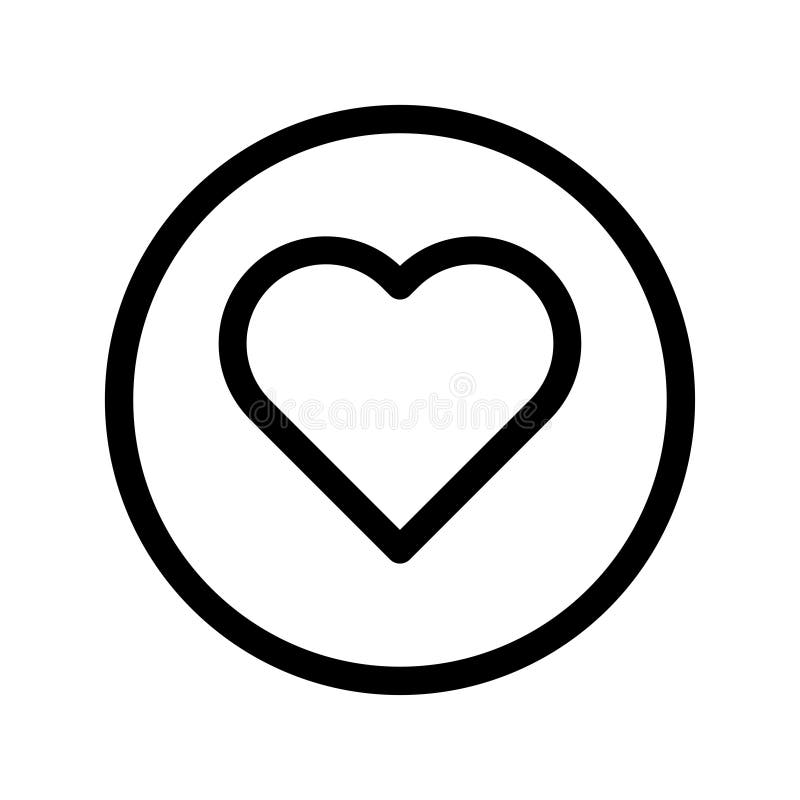 Favorite, heart icon stock vector. Illustration of beautiful - 219805986