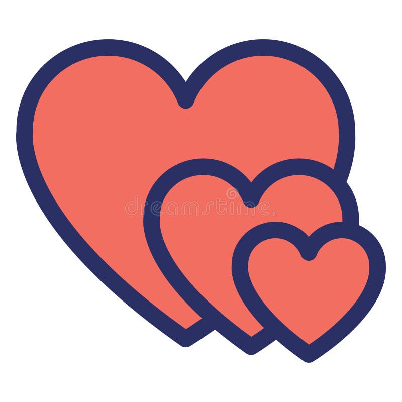 Favorite, Heart Shape Isolated Vector Icon Which Can Easily Modify or ...