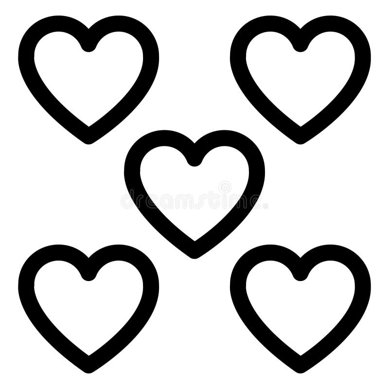 Favorite, Heart Shape Isolated Vector Icon Which Can Easily Modify or ...
