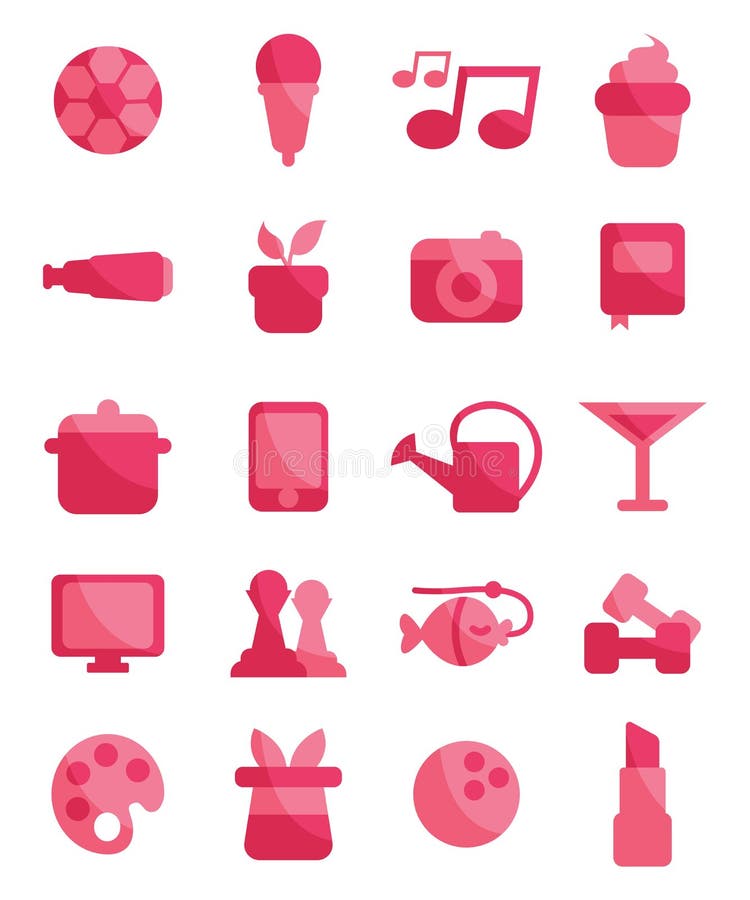 Favorite hobbies, icon stock vector. Illustration of cool - 261069324