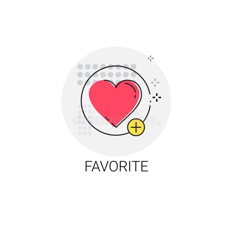 Favorite Love Plus Symbol Icon Stock Illustrations – 557 Favorite Love ...