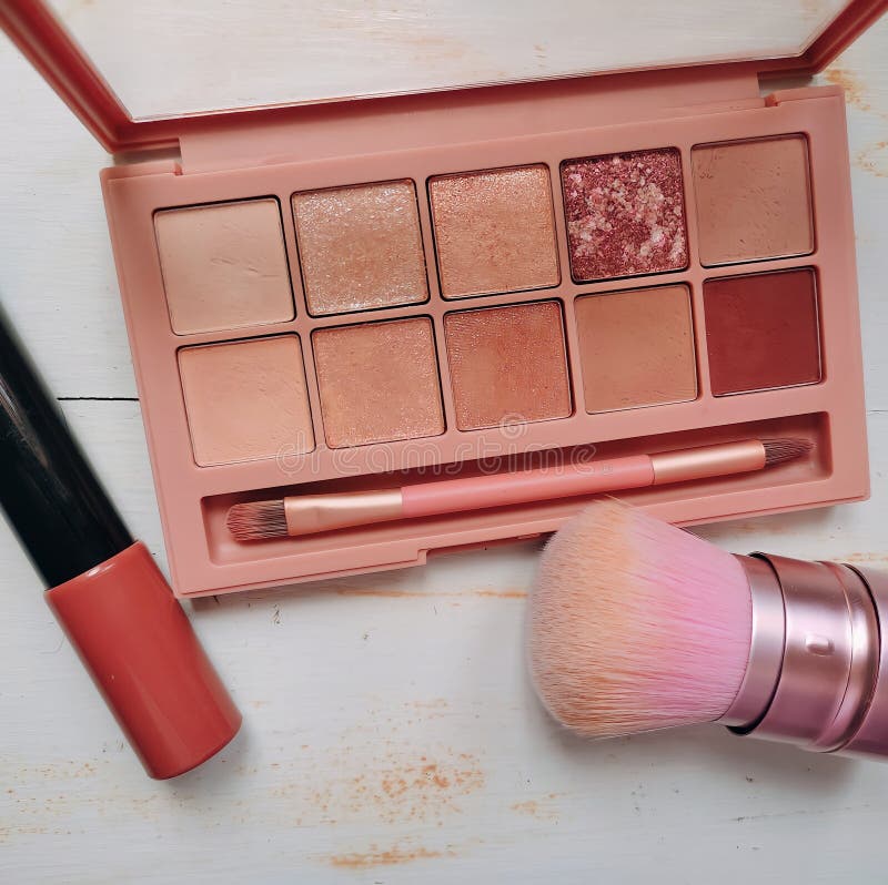 Peach makeup for daily stock photo. Image of fashion - 254609502