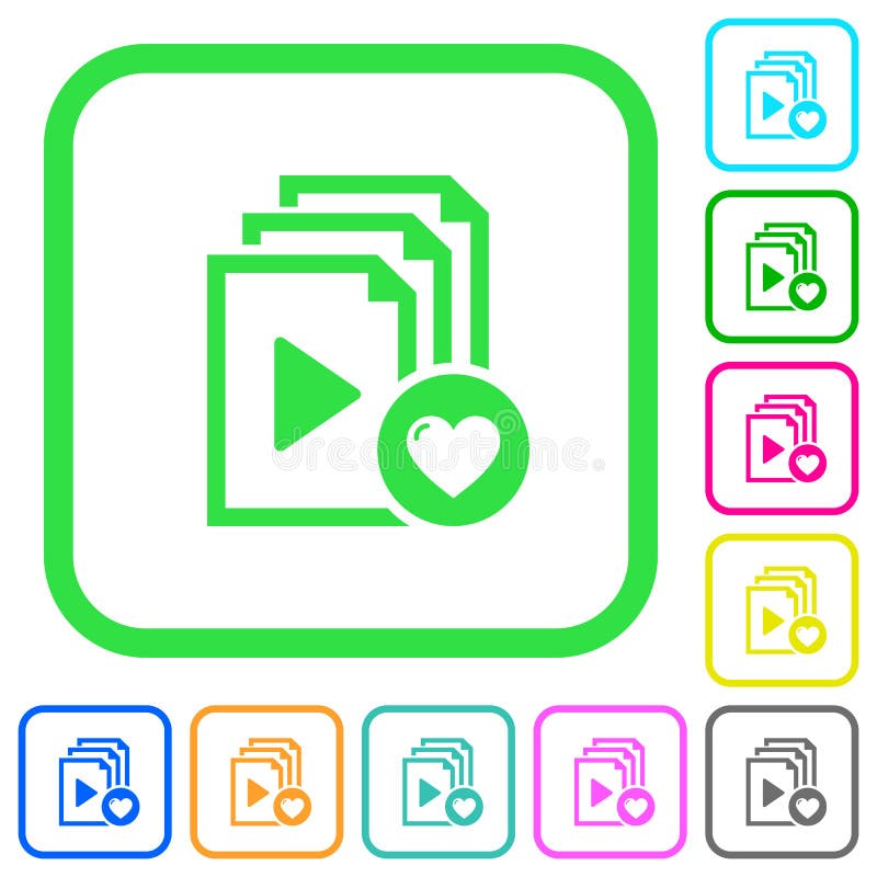 Favorite Playlist Vivid Colored Flat Icons Icons Stock Vector ... Favorite Playlist Vivid Colored Flat Icons Icons Stock Vector ...