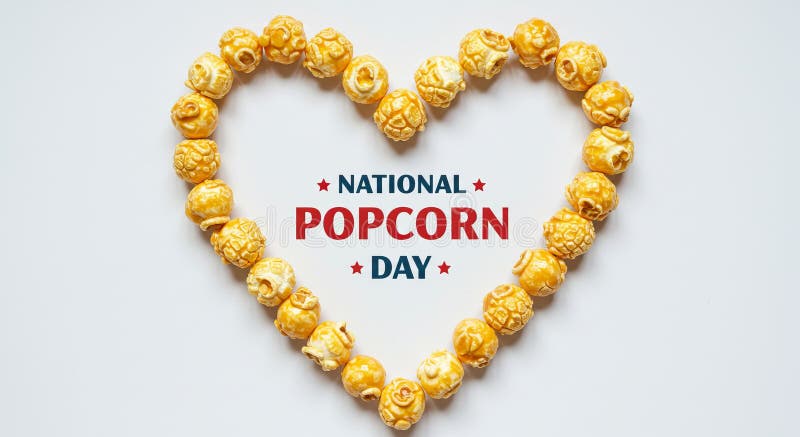 Favorite Popcorn Recipes for National Popcorn Day Stock Illustration ...