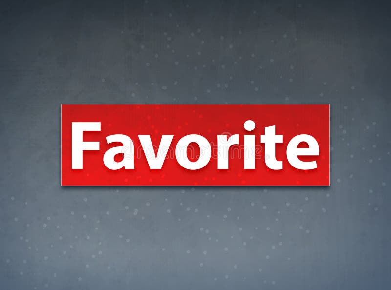 Favorite Red Banner Abstract Background Stock Illustration ...