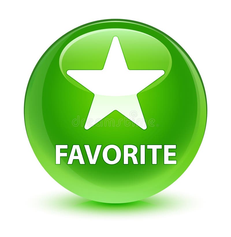 Favorite (star Icon) Glossy Black Round Button Stock Illustration ...
