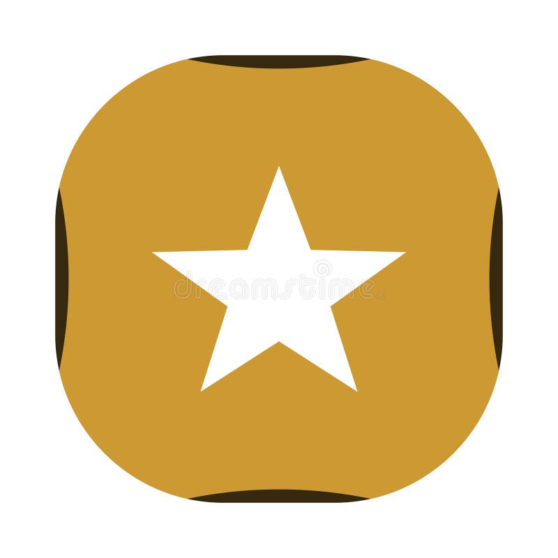 Favorite Star Icon stock vector. Illustration of golden - 87377813
