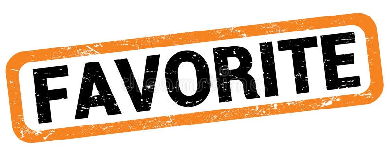 FAVORITE Text Written on Red Stamp Sign Stock Illustration ...