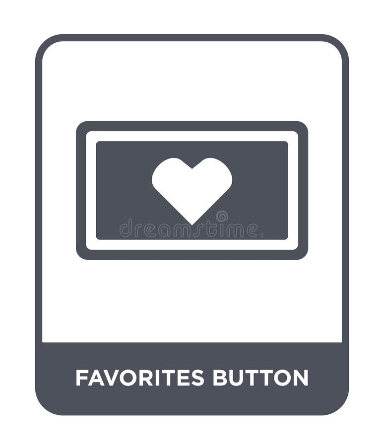 Favorites Icon in Trendy Design Style. Favorites Icon Isolated on White ...