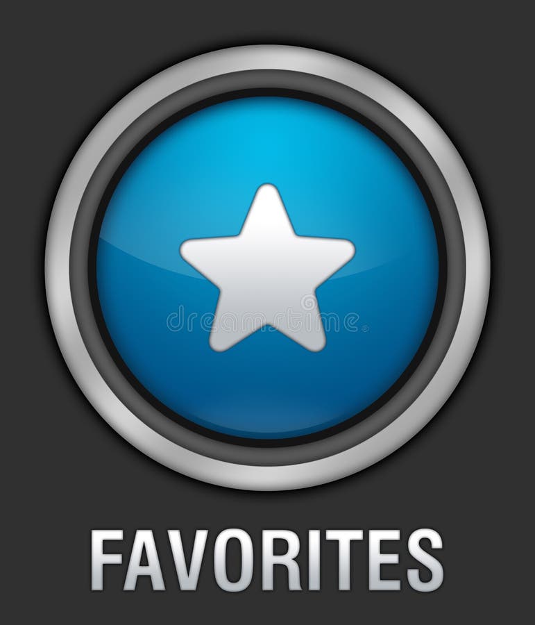Favorites Icon stock illustration. Illustration of circle - 122648171