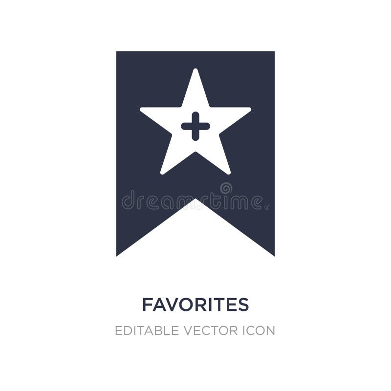 Favorites Icon in Trendy Design Style. Favorites Icon Isolated on White ...