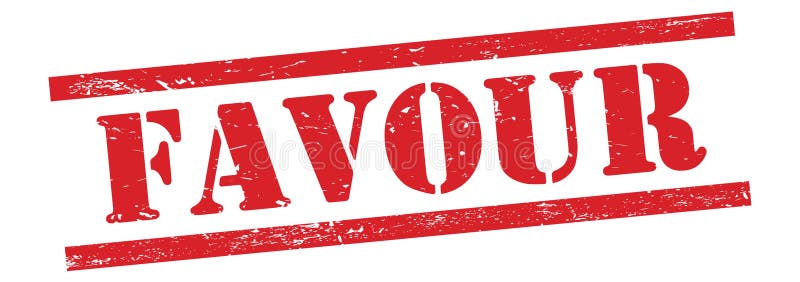 FAVOUR Text on Red Grungy Lines Stamp Stock Illustration - Illustration ...