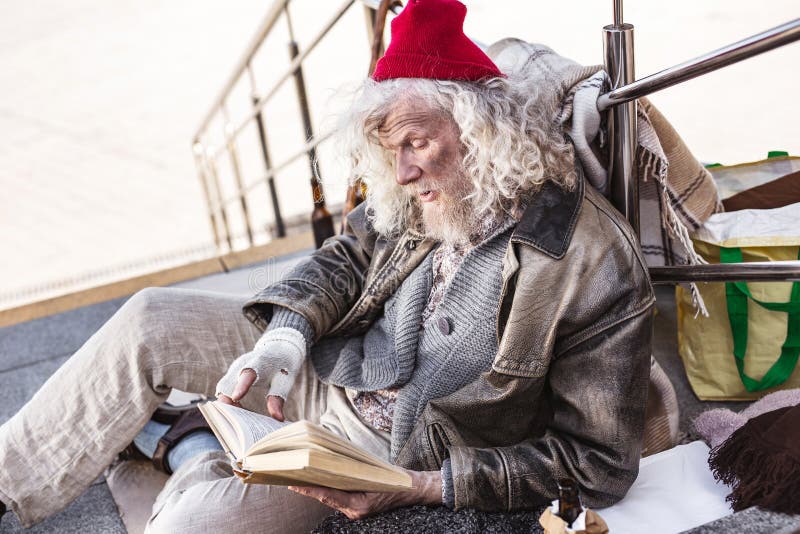 Homeless Man Reading Book Stock Photos - Free & Royalty-Free Stock ...