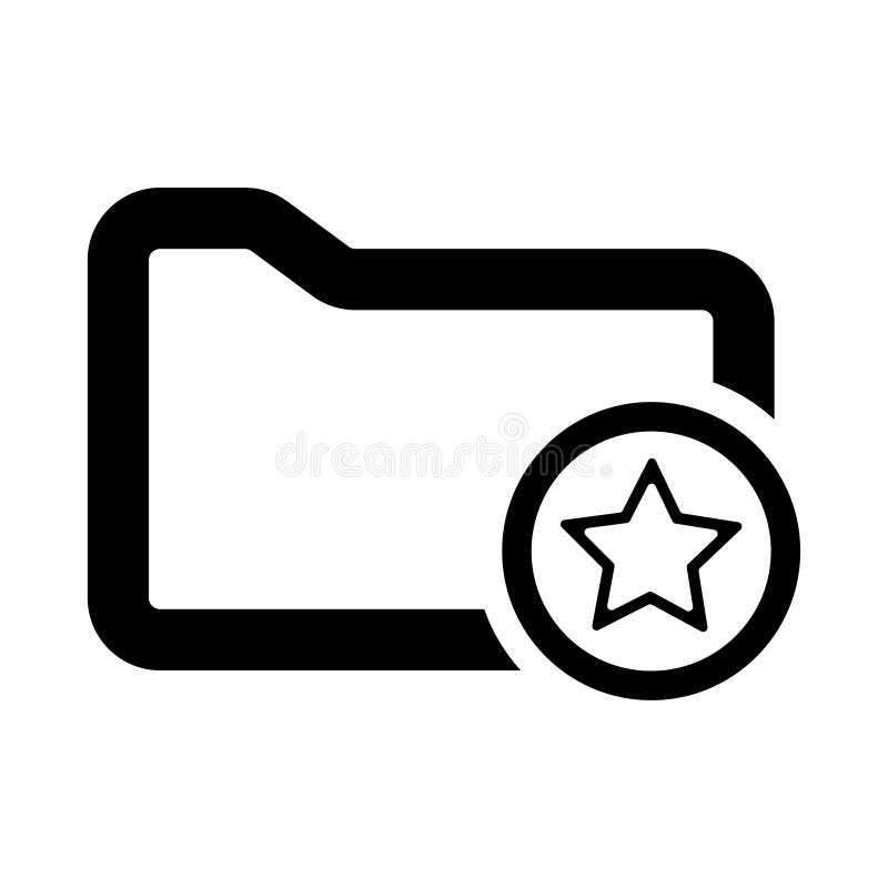 Favourite Folder Icon Design Stock Vector - Illustration of download ...