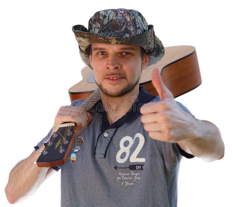 Favourite Hobby - Playing the Guitar Stock Photo - Image of country ...