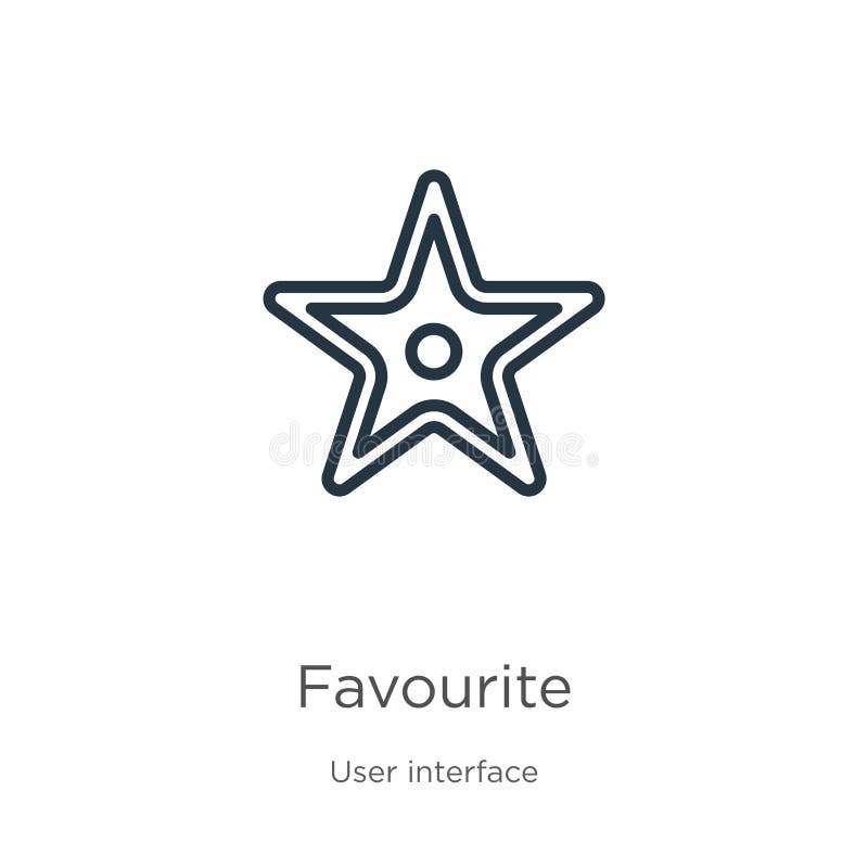 Favourite Linear Icon. Modern Outline Favourite Logo Concept on Stock ...