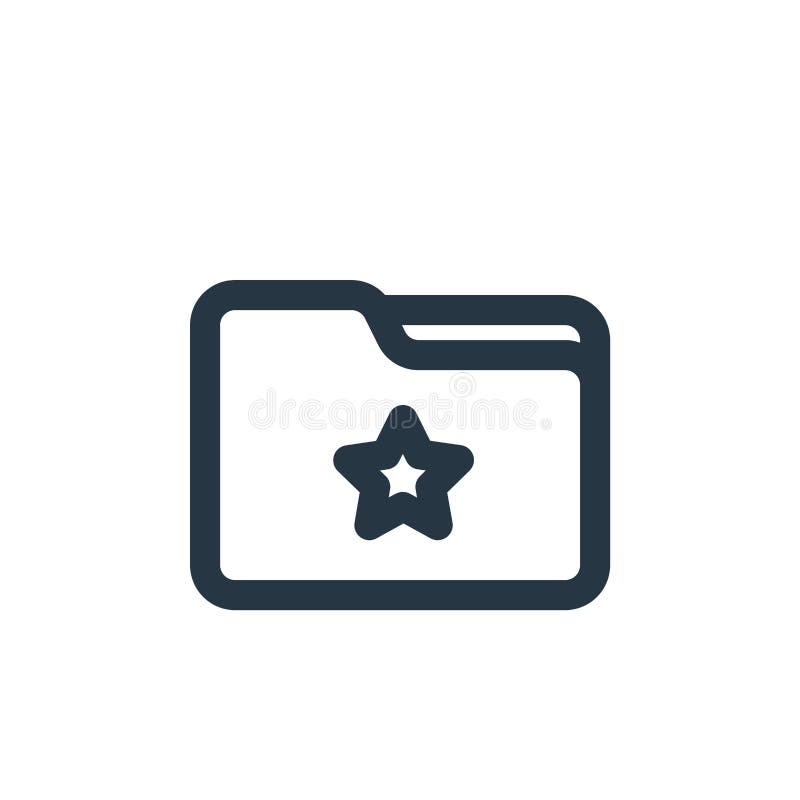 Favourite Icon Vector from Sosmed Concept. Thin Line Illustration of ...