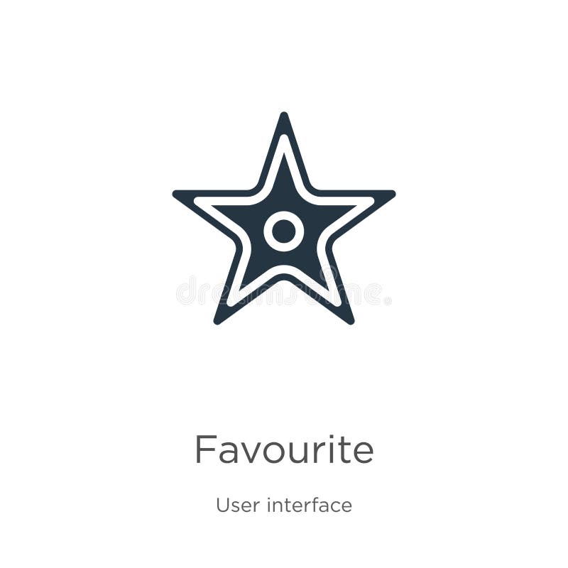 Favourite Icon Vector. Trendy Flat Favourite Icon from Web Navigation ...