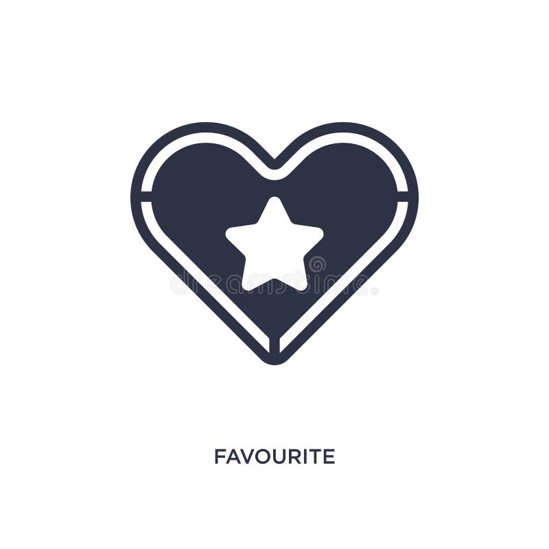 Favourite Icon in Different Style Vector Illustration. Two Colored and ...