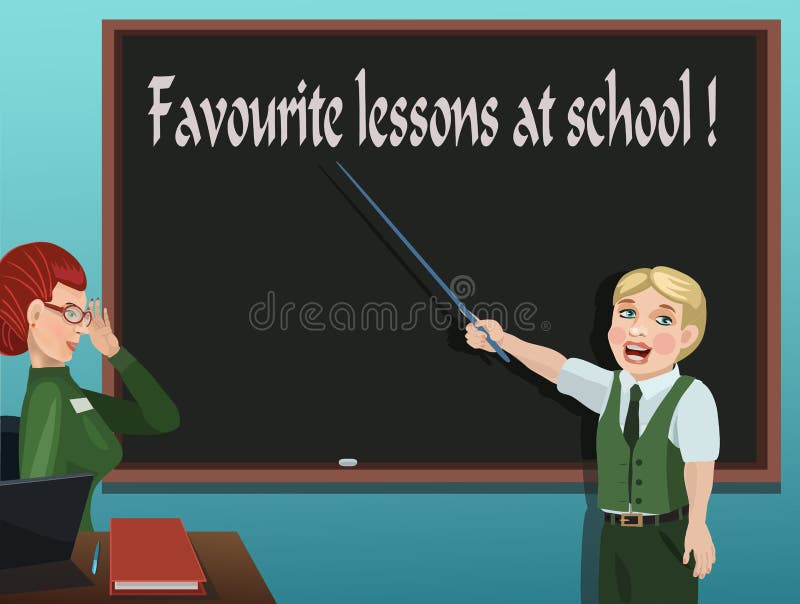 Favourite Lessons School Stock Illustrations – 2 Favourite Lessons ...