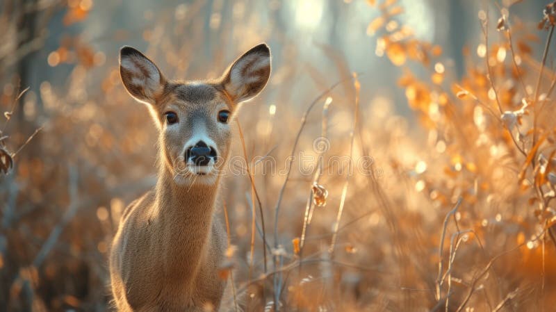 Fawn in Autumn Forest stock image. Image of fawn, forest - 305821511