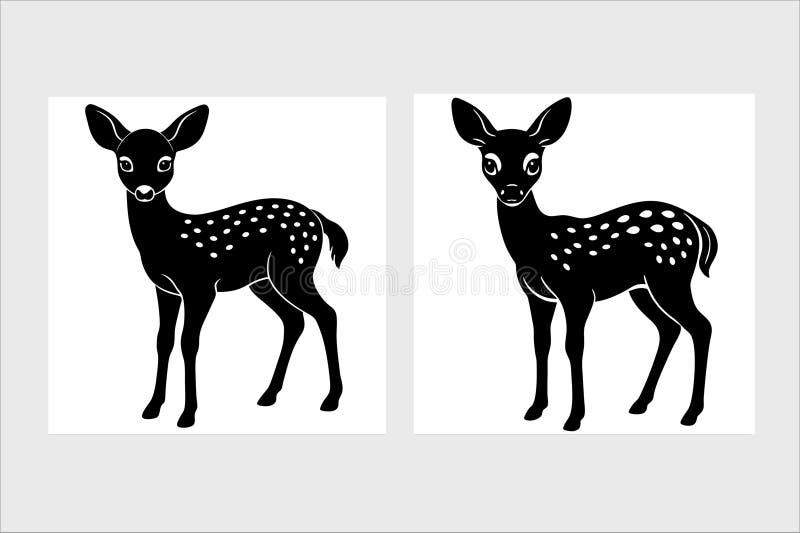 A Fawn Vector Illustration Icon. Stock Vector - Illustration of digital ...