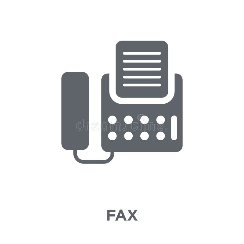 Fax Icon from Electronic Devices Collection. Stock Vector ...