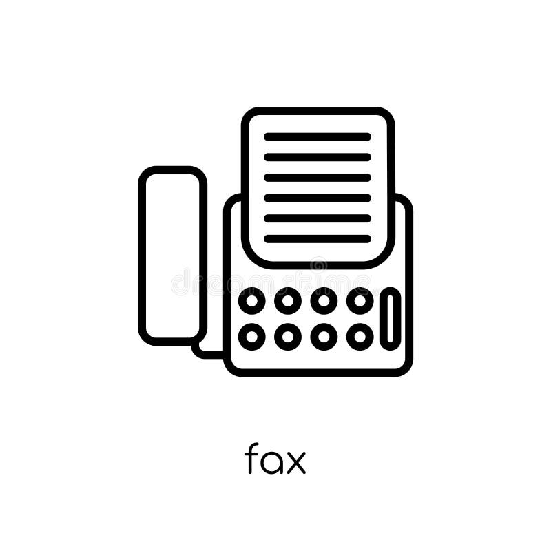Fax Icon from Electronic Devices Collection. Stock Vector ...