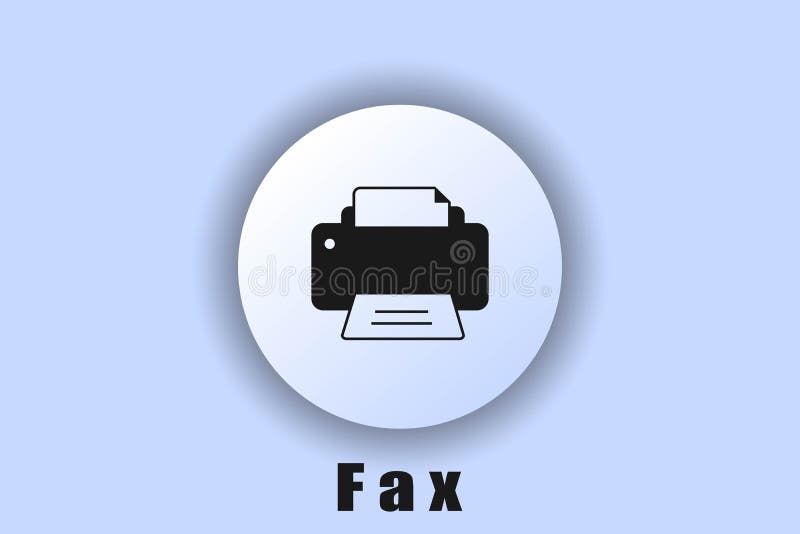 Fax Icon. Fax Logo. Printer Icon. User Interface Icon. White Web Button ...